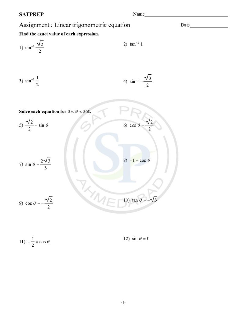 Linear Trigonometric equations are either linear or quadratic in nature ...